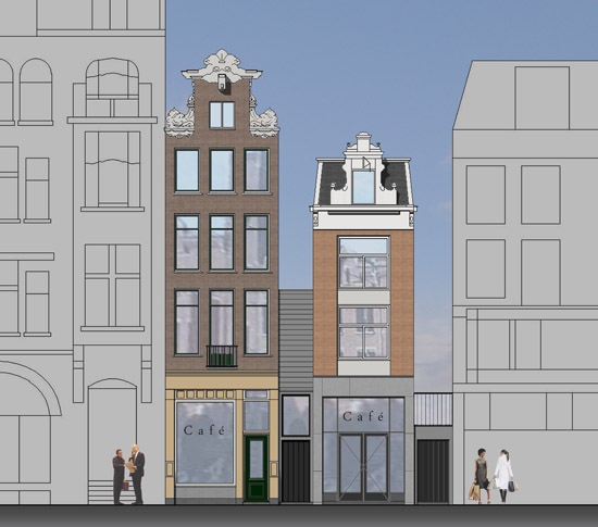 Winkel gevel | pui Amsterdam architect